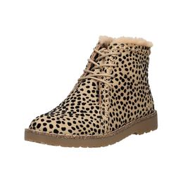 Schn&uuml;rstiefelette Blowfish "Blowfish Stiefelette Lederimitat/Textil", Damen, Gr. 40, leopard, Lederimitat, Textil, Schuhe Schn&uuml;rstiefelette