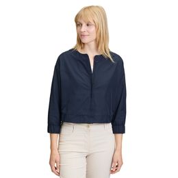 Jackenblazer Betty Barclay "Damen mit 3/4 Arm", Damen, Gr. 48, blau (dunkelblau), Obermaterial: 100% Polyester, l&auml;ssig geschnitten normal, Rundhals, Blazer