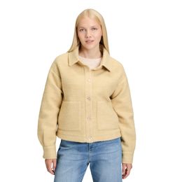 Cartoon Damen Canvasjacke "Damen mit aufgesetzten Taschen"dried moss, Gr. 40, Obermaterial: 65% Polyester, 35% Wolle, Jacken