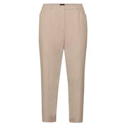 GOLDNER Damen 7/8-Hose "Kurzgr&ouml;&szlig;e Baumwoll 3/4-Hose mit Teildehnbund", beige, Gr. 21, Obermaterial: 97% Baumwolle CO (CMIA). 3% Elasthan EL., Hosen