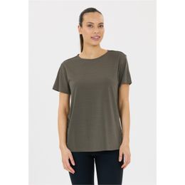 ENDURANCE ATHLECIA ATHLECIA Herren Funktionsshirt "LIZZY"gr&uuml;n, gr&uuml;n, Gr. 38, meliert, 88% Polyester, 12% Elasthan, Shirts, mit QUICK DRY-Technologie