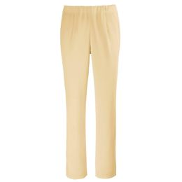 Classic Basics Damen Stretch-Hose, beige, Gr. 38, unifarben, 64% Polyester, 34% Viskose, 2% Elasthan, Hosen