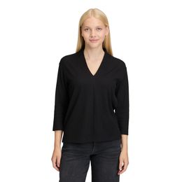 BETTY & CO BETTY & CO Damen 3/4-Arm-Shirt "Damen mit V-Ausschnitt", schwarz, Gr. S, Obermaterial: 55% Polyester, 42% Baumwolle, 3% Elasthan, Shirts