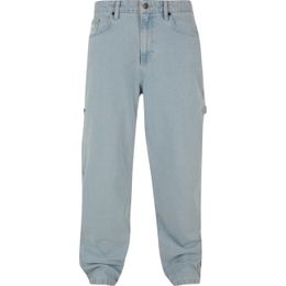 Bequeme Jeans Karl Kani "Karl Kani Herren KMI-PL063-090-12 KK Retro Baggy Workwear Denim", Herren, Gr. 28, Normalgr&ouml;&szlig;en, bleached blau, 100% Baumwolle, unifarben, normal, Jeans