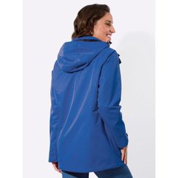 Casual Looks Damen Funktionsjacke, blau, Gr. 50, unifarben, 100% Polyester, Kapuzenfutter:100% Polyester, Kragen:100% Polyester, Netzware:100%