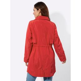 Inspirationen Damen Parka, rot, Gr. 42, unifarben, 100% Polyester, Jacken