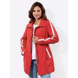 Inspirationen Damen Parka, rot, Gr. 44, unifarben, 100% Polyester, Jacken
