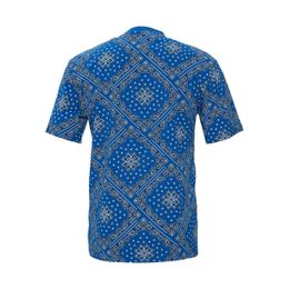Karl Kani Herren T-Shirt "Karl Kani Herren KM232-042-3 KK Small Signature Paisley Tee"blau, schwarz, wei&szlig;, Gr. S, 100% Baumwolle, Shirts