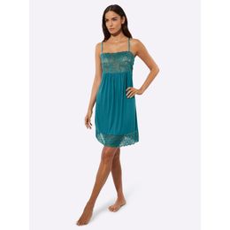 w&auml;schepur W&Auml;SCHEPUR Damen Nachthemd "Nachthemd", Gr. 40, blau, 95% Viskose, 5% Elasthan, unifarben, Kleider