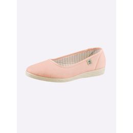 Casual Looks Damen Slipper, Gr. 39, rosa, Textil, Schuhe