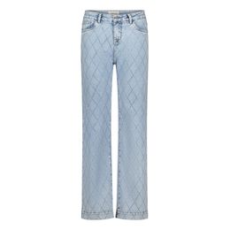 Cartoon Damen Stretch-Jeans "Damen mit Strass"light blau denim, Gr. 46, Obermaterial: 65% Baumwolle, 28% Polyester, 6% Viskose, 1% Elasthan, Jeans