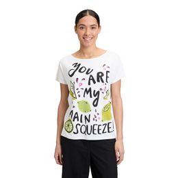 Betty Barclay Damen Kurzarmshirt "Damen mit U-Boot-Ausschnitt", gr&uuml;n, Gr. 46, Jersey, Obermaterial: 95% Viskose, 5% Elasthan, Shirts, Druck