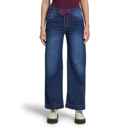 Cartoon Damen Slim-fit-Jeans "Damen mit weitem Bein", blau, Gr. 42, Obermaterial: 98% Baumwolle, 02% Elasthan, Jeans