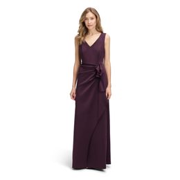 Vera Mont Damen Abendkleid "Damen mit Volant", lila, Gr. 36, Obermaterial: 95% Polyester, 5% Elasthan; Futter: 100% Polyester, Kleider