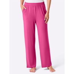 feel good Damen Jerseyhose, Gr. 40, pink, 95% Viskose, 5% Elasthan, unifarben, Hosen