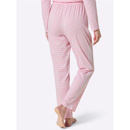 w&auml;schepur W&Auml;SCHEPUR Damen Pyjamahose, Gr. 44, rosa, 100% Baumwolle, gemustert, gestreift, Hosen