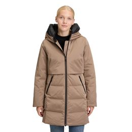 AMBER & JUNE AMBER & JUNE Damen Winterjacke "Damen mit Kapuze"braun, Gr. 38, Obermaterial: 100% Polyester; Besatz: 100% Polyamid; Futter: 100% Polyamid; F&uuml;llung: