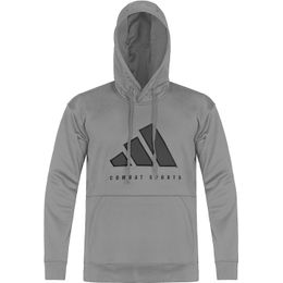 Kapuzensweatshirt "adidas Tech Line Hoody COMBAT SPORTS", Lgrau, schwarz, adidas Performance, Sweatshirts