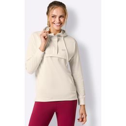 Catamaran Damen Langarmshirt "Freizeitshirt", beige, Gr. 44, unifarben, 100% Polyester, Shirts