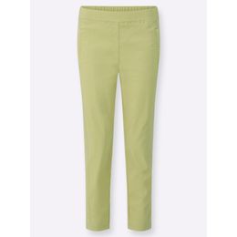 Inspirationen Damen Webhose, gr&uuml;n, Gr. 42, unifarben, 72% Viskose, 25% Polyamid, 3% Elasthan, Hosen
