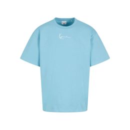 Karl Kani Herren T-Shirt "Karl Kani Small Signature Essential Tee"blau, Gr. XL, bedruckt, 100% Baumwolle, Shirts
