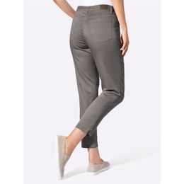 Casual Looks Damen 5-Pocket-Hose, grau, Gr. 23, 98% Baumwolle, 2% Elasthan, Hosen