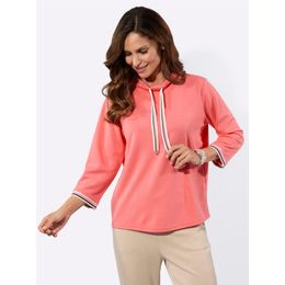 Inspirationen Damen Sweatshirtkoralle, Gr. 36, unifarben, 50% Modal, 44% Polyester, 6% Elasthan, Sweatshirts
