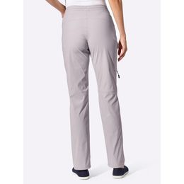 Casual Looks Damen Funktionshose, grau, Gr. 48, unifarben, 95% Polyamid, 5% Elasthan, Hosen