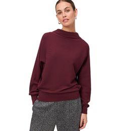 Zero Damen Strickpullover "Damen strukturiert mit Stehkragen"mystic berry, Gr. 34, unifarben, Strick, Obermaterial: 50% Viskose, 30% Polyester, 20%