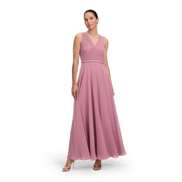 Vera Mont Damen Abendkleid "Damen mit Plissee", rosa, festlich, Gr. 36, Chiffon, Obermaterial: 100% Polyester; Futter: 100% Polyester, Kleider,