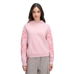 Cartoon Damen Sweatshirt "Damen mit Kapuze"patch ros&eacute;, rot, Gr. 34, Obermaterial: 78% Baumwolle, 18% Polyester, 4% Elasthan, Sweatshirts