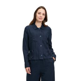 BETTY & CO BETTY & CO Damen Jackenblazer "Damen mit Taschen", blau, Gr. 36, Obermaterial: 55% Leinen, 45% Viskose, Blazer, Material