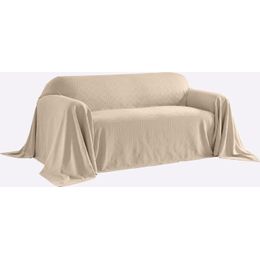 Bett&uuml;berwurf, B:250cm L:190cm, beige, PEREIRA DA CHUNA, 100% Baumwolle, Tagesdecken