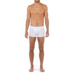 HOM Herren Boxershorts "Tencel soft", Gr. M, wei&szlig;, Obermaterial: 97% Lyocell, 3% Elasthan, Unterhosen, weich, bequem, horizontaler Eingriff