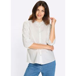 Classic Basics Damen Hemdbluse, wei&szlig;, Gr. 46, unifarben, 100% Baumwolle, &Auml;rmel:100% Baumwolle, Blusen