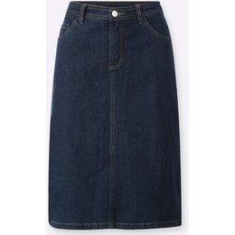 Casual Looks Damen Jeansrock, blau, Gr. 48, unifarben, 99% Baumwolle, 1% Elasthan, R&ouml;cke
