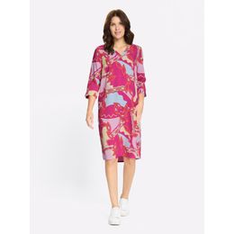 Classic Basics Damen Druckkleid "Kleid", bunt, Gr. 38, bedruckt, gemustert, mehrfarbig, 100% Viskose, Kleider