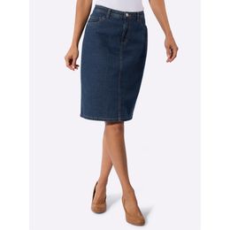 Casual Looks Damen Jeansrock, blau, Gr. 36, unifarben, 99% Baumwolle, 1% Elasthan, R&ouml;cke