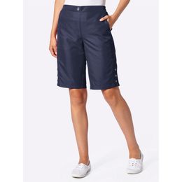 Classic Basics Damen Bermudas, blau, Gr. 54, unifarben, 100% Polyester, Hosen