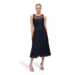 Vera Mont Damen Cocktailkleid "Damen figurbetont", blau, festlich, Gr. 44, T&uuml;ll, Obermaterial: 100% Polyester; Futter: 100% Polyester, Kleider,