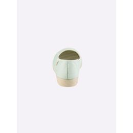 Casual Looks Damen Slipper, Gr. 39, gr&uuml;n, Textil, Schuhe