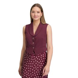 Vera Mont Damen Strickweste "Damen mit Kragen"deep dahlia, Gr. 38, Obermaterial: 96% Polyester, 4% Elasthan; Futter: 100% Polyester, Westen