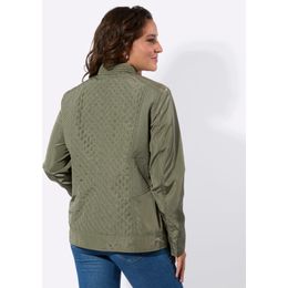 Casual Looks Damen Steppjacke, gr&uuml;n, Gr. 54, unifarben, 100% Polyester, Wattierung:100% Polyester, Jacken