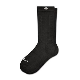 LASSO GEAR Herren Tennissocken "Lasso Gear LASSO CREW Performance Compression Socks Black", Gr. Sschwarz, 62% Polyamid, 29% Polyester, 9% Elasthan,