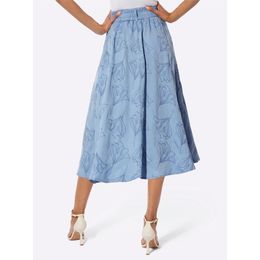 CR&Eacute;ATION L CREATION L Damen Jeansrock, blau, Gr. 36, unifarben, 100% Lyocell, R&ouml;cke
