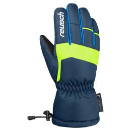 Reusch M&auml;dchen Skihandschuhe "Charlie R-TEX XT Junior", blau, Gr. 4, unifarben, 87% Polyester, 13% Lederimitat, Handschuhe, mit wasserdichter,