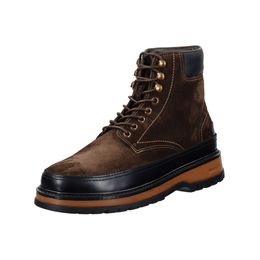 Gant Damen Schnürstiefelette "Gant Stiefelette Veloursleder", Gr. 42, braun, Veloursleder, Schuhe