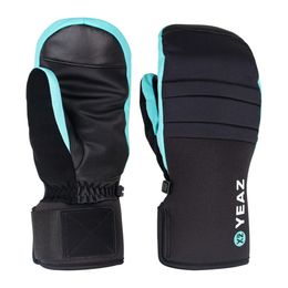 YEAZ Skihandschuhe "Fausthandschuhe POW", 7, blau, Handschuhe