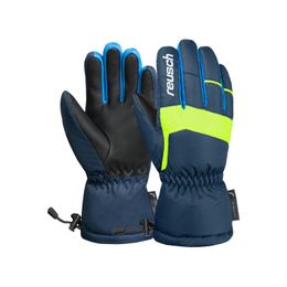 Reusch M&auml;dchen Skihandschuhe "Charlie R-TEX XT Junior"dunkelblau, gelb, Gr. 4,5, unifarben, 87% Polyester, 13% Polyurethan, Handschuhe, mit