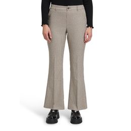 Cartoon Damen Stoffhose "Damen mit B&uuml;gelfalte", beige, Gr. 40, Obermaterial: 65% Polyester, 32% Viskose, 3% Elasthan, Hosen